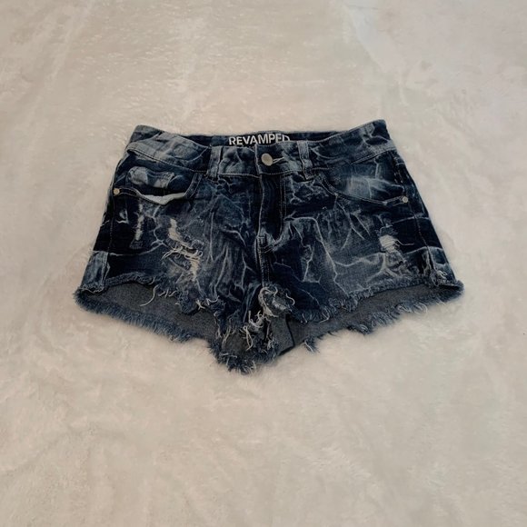 Revamped | Shorts | Revamped Denim By Sirens Acid Wash Distressed Jean ...